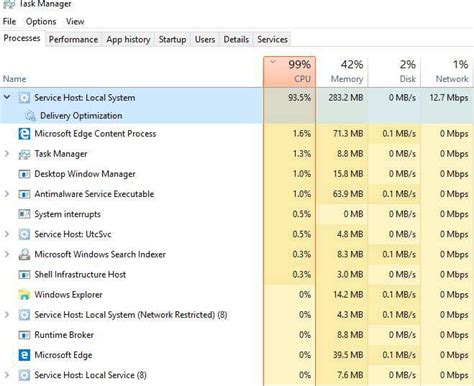 Top 7 Solutions To Service Host Local System High Disk Windows 10