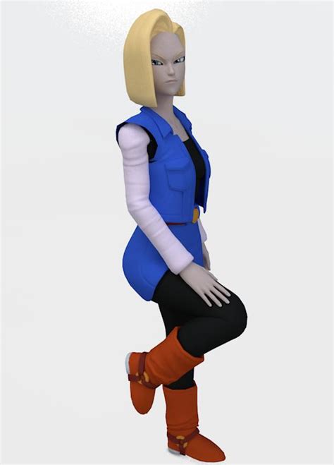 Android 18 Rigged 3d Model