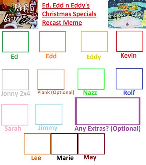 Ed Edd N Eddys Christmas Specials Recast Meme By Sweetheart1012 On