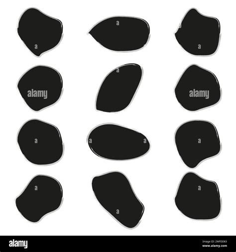 Random Blotch Inkblot Organic Blob Blot Vector Illustration Eps 10 Stock Image Stock