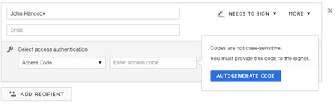 Auto Generate A Random Access Code