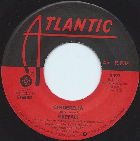 Firefall Cinderella 1977 Sp Specialty Pressing Vinyl Discogs