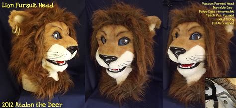 Lion Fursuit Head Semi Real By Atalonthedeer On Deviantart