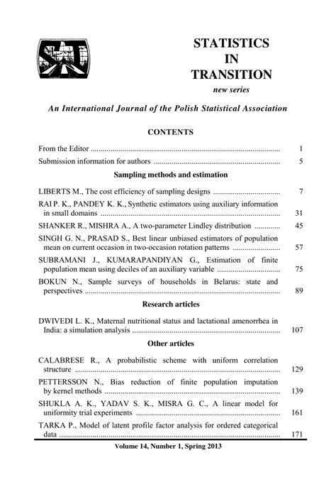 Pdf Estimation Of Finite Population Mean Using Deciles Of An Auxiliary Variable