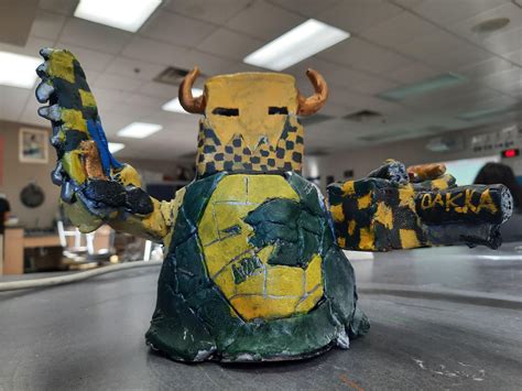 Finished Up My Ork Stompa Ive Been Making For My Art Class This Semester Rwarhammer40k