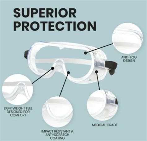 Multigate Protective Safety Goggles Medical Glasses 54 102ns 1pcs