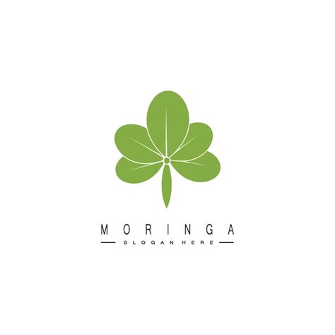 Premium Vector Moringa Leaf Nature Icon Vector Illustration Template