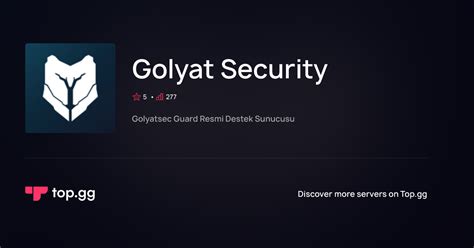Join Golyat Security Discord Server The 1 Discord Server List