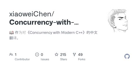 Github Xiaoweichenconcurrency With Modern Cpp Book 作为对《concurrency With Modern C》的中文翻译。