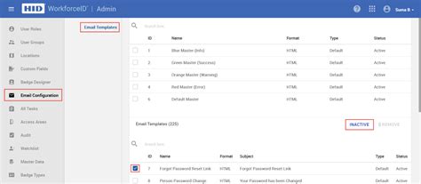 Activate Inactivate An Email Template HID Visitor Manager Help Center