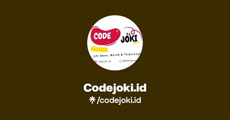 codejoki id instagram facebook tiktok linktree