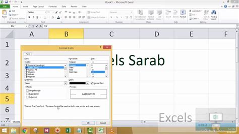 Skrlearningpoint Excel In Hindi Formatting Trick To Write X3 In Excel Youtube