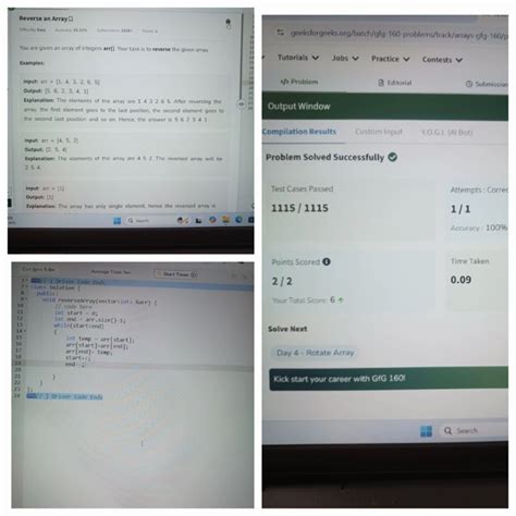 Kavyasri Gotte On Linkedin Codingjourney Geeksforgeeks Day3