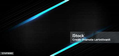 텍스트복사 공간이 있는 검정 텍스처에 밝은 파란색 효과를 가진 추상 템플릿 블랙 스트립 선 대각선 기술 스타일 0명에 대한 스톡