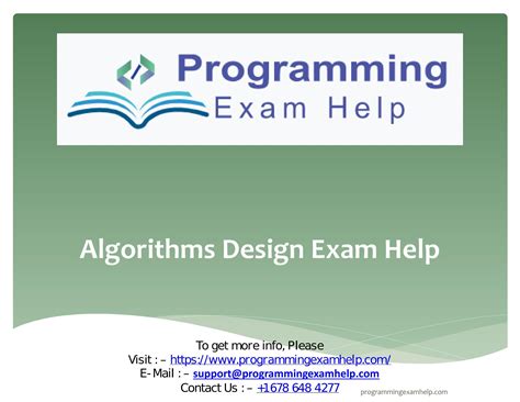 Algorithm Exam Help By Programming Exam Help Issuu