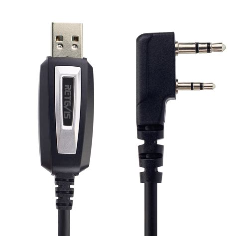 Retevis Tk3107 2 Pin Usb Program Programming Cable Adapter Write Frequency Line