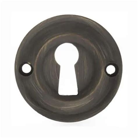 Atlantic Old English Solid Brass Open Key Hole Escutcheon Pair Urban