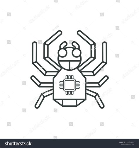 Spider Robot Icon Robotic Symbol Modern Stock Vector Royalty Free 1229054599 Shutterstock
