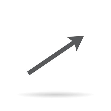 Rising Arrow Icon Isolated On White Background Increase Growth Symbol