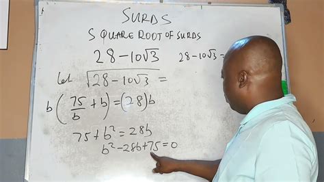 Surds And Their Square Roots Youtube