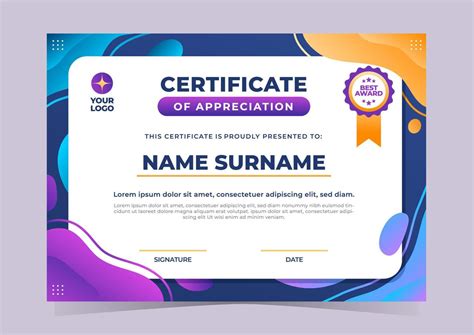 Creative Certificate Template 21254407 Vector Art At Vecteezy
