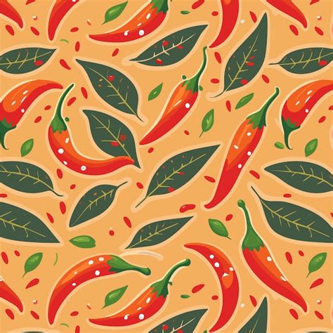 Premium Vector Vector Chili Pattern
