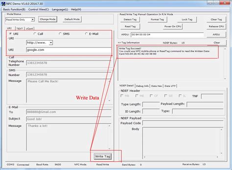 NFC PN RFID Mhz HF Reader Writer Module With Antenna