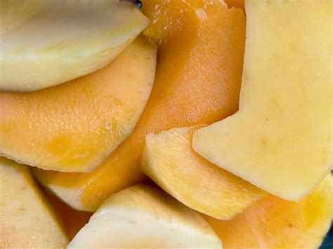 Very Sweet Cut Mango Stock Image Image Of Sweet Knife 263150183