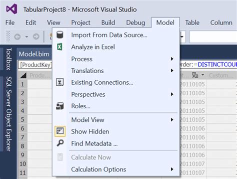 Sql Server Analysis Services Tabular Data Model