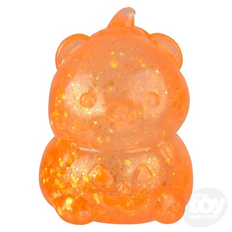Jumbo Sugar Squeezy Halloween Pumpkin Bear 4 Twirls Twigs