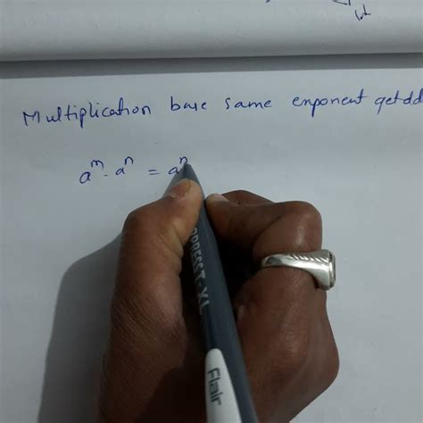 In Multiplication If Base Same Exponent Get Add Youtube