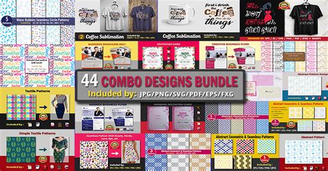 Combo Designs Mega Bundle Bundle · Creative Fabrica