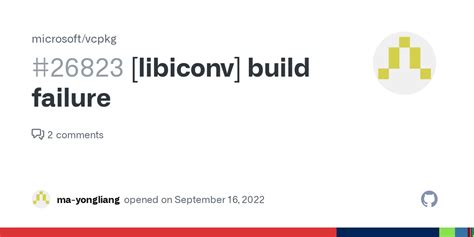 Libiconv Build Failure Issue Microsoft Vcpkg GitHub