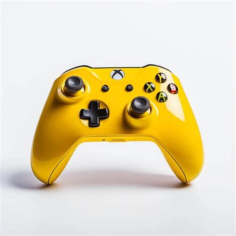 Premium Ai Image Video Game Controller Yellow Game Controller