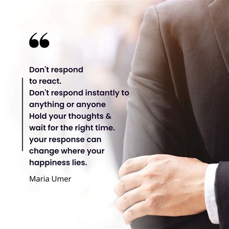Maria Umer On Linkedin Reactions Lifecoaching Lifelessonslearned Respond Incontrol…