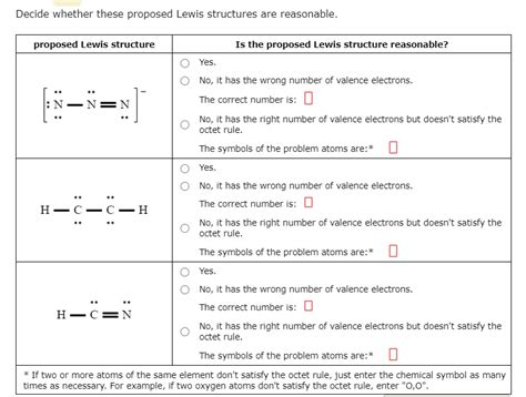 Solved Decide Whether These Proposed Lewis Structures Are Reasonable Proposed Lewis Structure