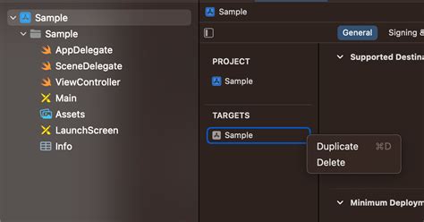 multiple target setup xcode based on the requirements and the… by