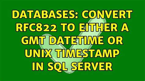 Mysql Convert Timestamp To Datetime 675 Video Yandexte Bulundu