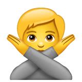 Person Gesturing No Emoji 🙅