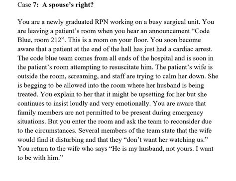 Solved I Need To Do A Debate As The Code Blue Team I Need Chegg Com