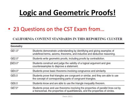 PPT Geometry Released Questions For Logic And Geometric Proofs PowerPoint Presentation ID