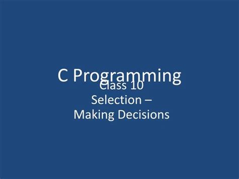 ppt c programming powerpoint presentation free download id 12939439