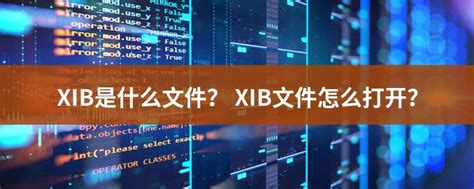 xib文件扩展名 xib是什么格式 xib文件怎么打开 文件百科