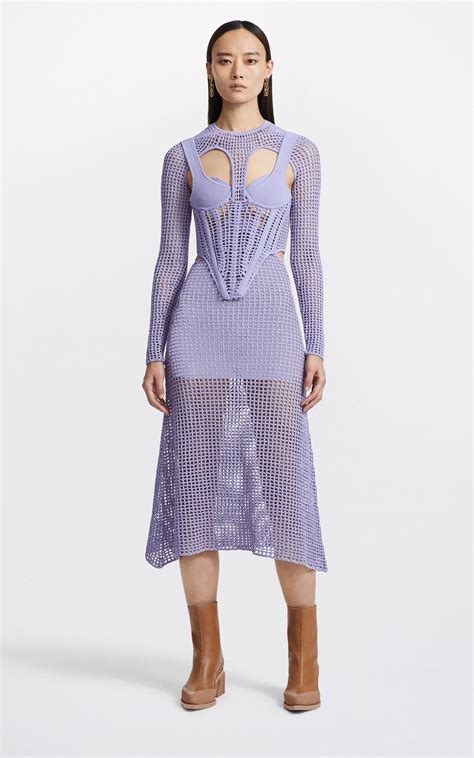 Pleated Halter Dress Corset Dress Crochet Knit Dress Crochet Clothes