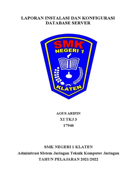 Laporan Instalasi Konfigurasi Database Server Pdf