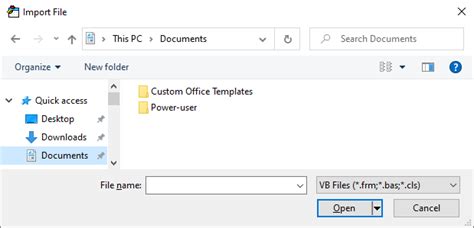 Import File Dialog Box ExcelBaby