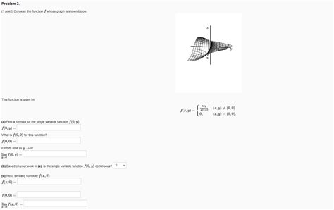 solved problem 3 1 point consider the function f whose