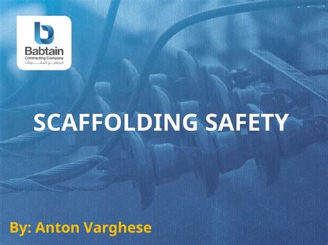 Scaffold Safe Work Method Statement Pdf