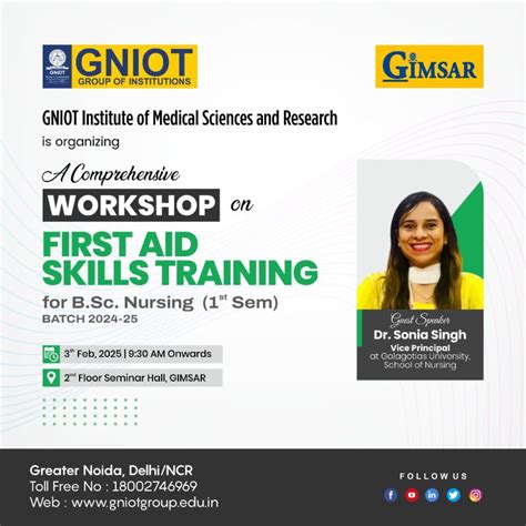 Greater Noida Institute Of Technologygniot On Linkedin Gniot Workshop Firstaid Curriculum