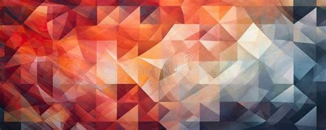 Symphony Of Geometric Abstractions Intersecting And Overlapping To Create A Visually